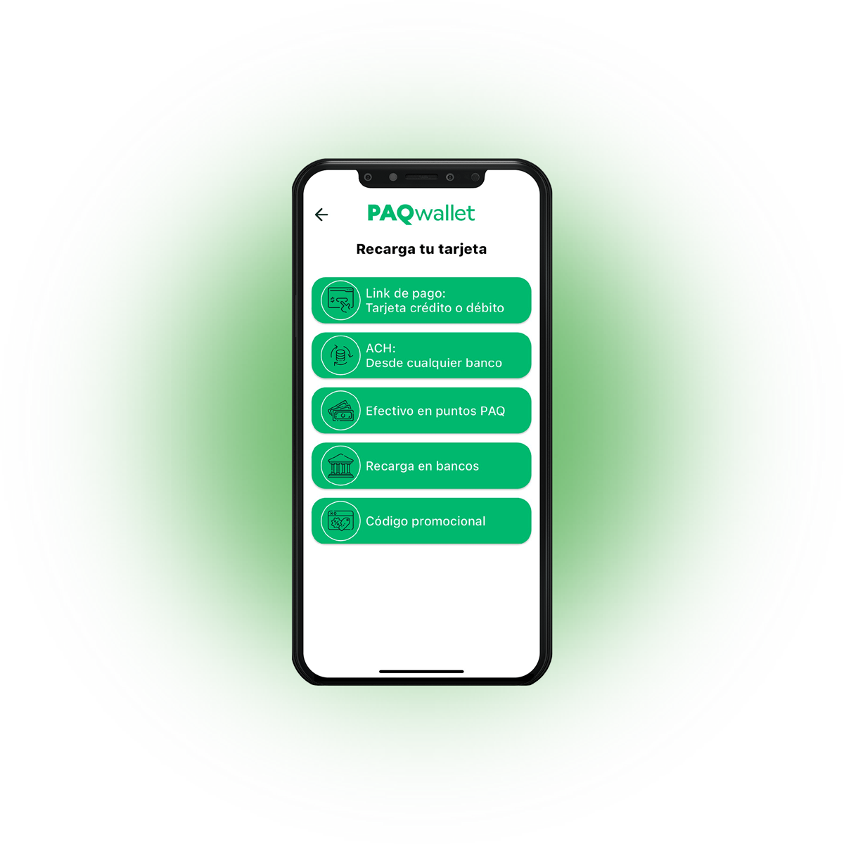Instrucciones de recargas y retiros - PAQ Wallet
